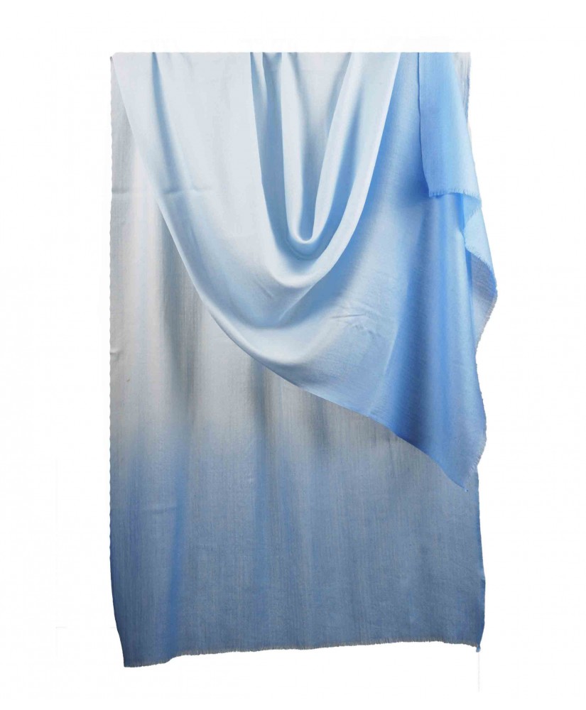 Shaded Ombre Stole - Shades Of Sky Blue